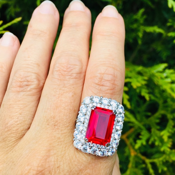 Anna Zuckerman Luxury | Jewelry | New Anna Zuckerman Simulated Ruby Ring | Poshmark